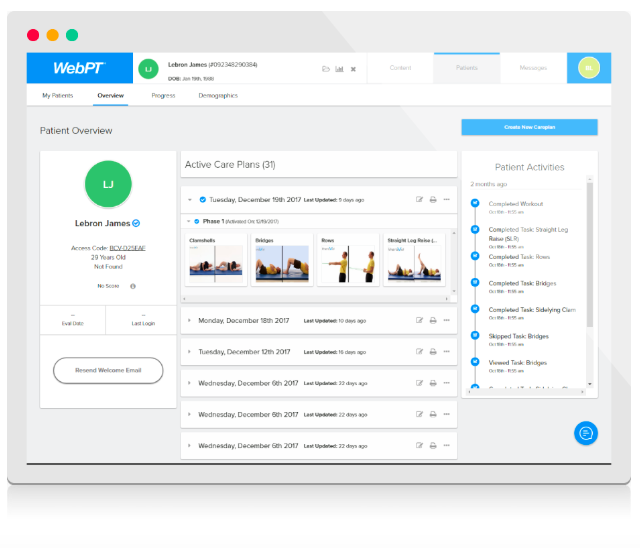 WebPT And The Next Generation in Home Exercise Program (HEP) Software